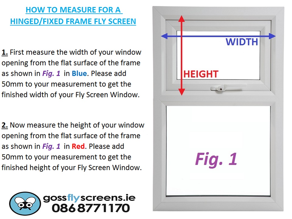 Hinged Fixed Frame Windows Goss Flyscreens